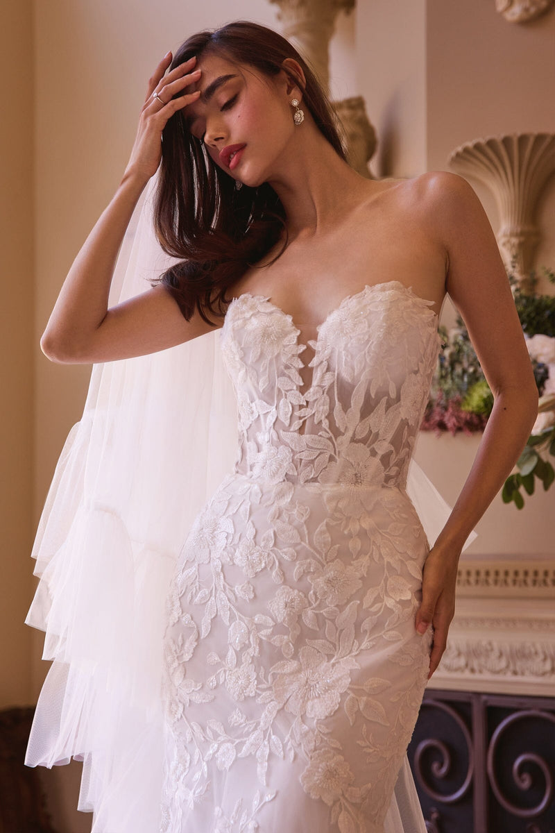 Andrea & Leo WL033 Off Shoulder Lace Mermaid Wedding Dress