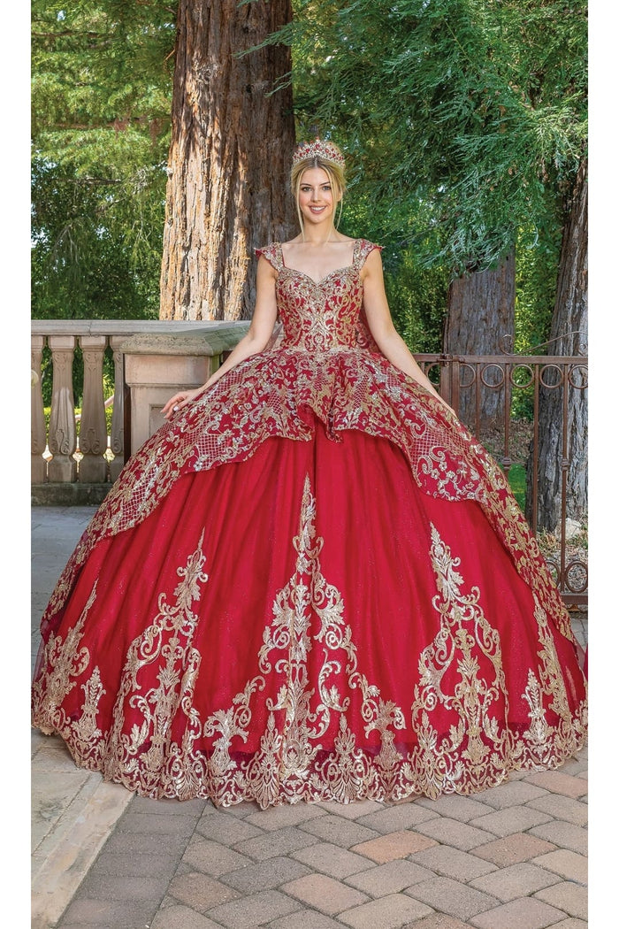 Dancing Queen Dresses DQ-1670 Quinceañera Ball Gown with Detailing