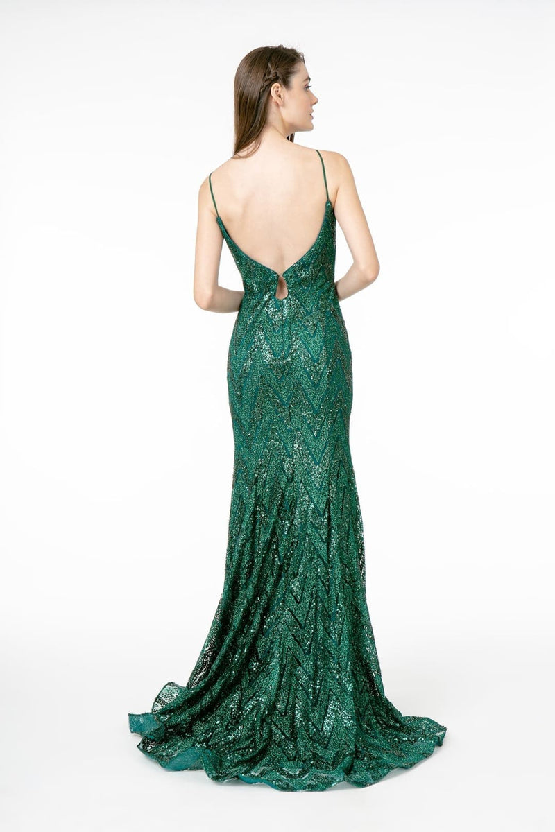 Elizabeth K GL2950 Sequin Mermaid Dress Formal Dress Shops