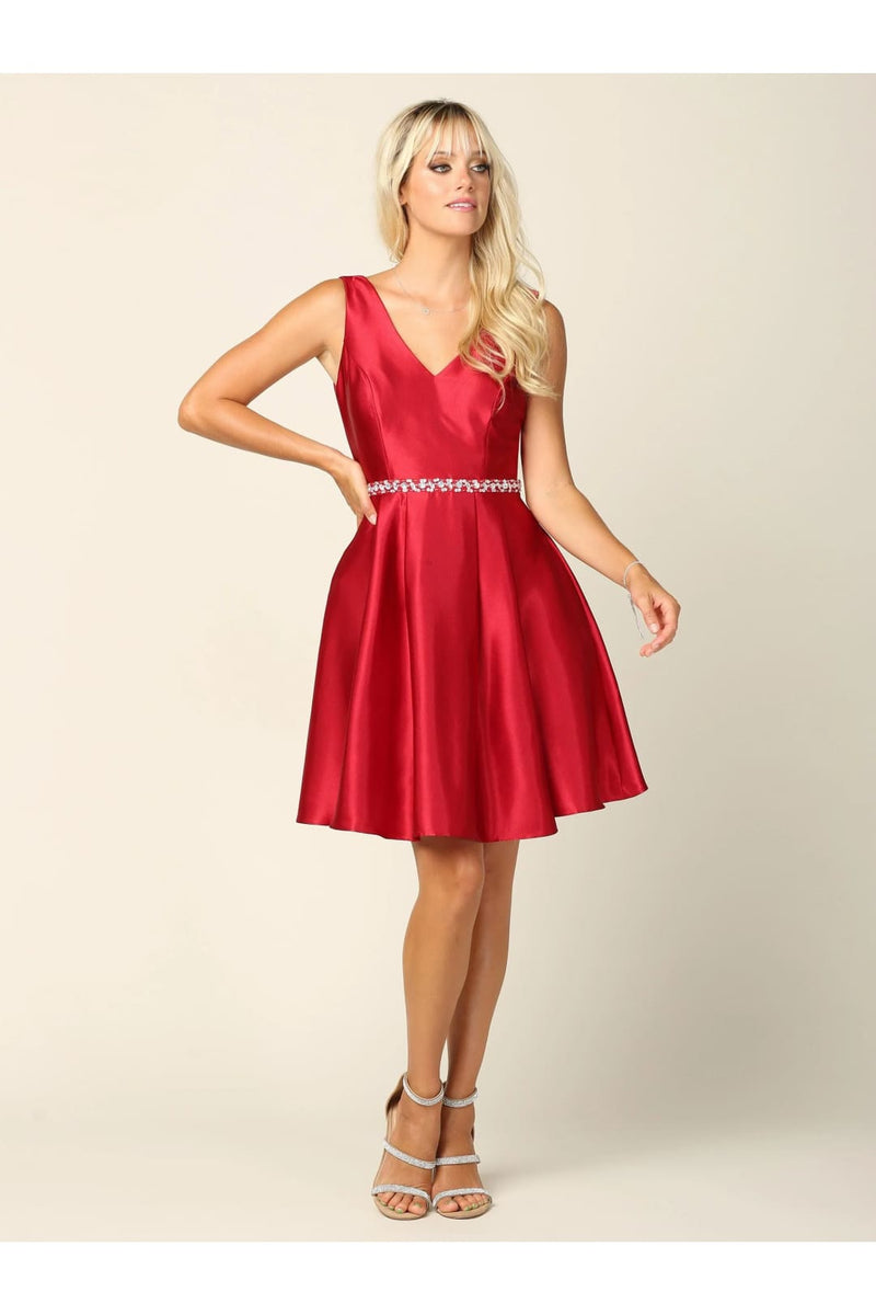 Red Graduation Dress | Commencement Ceremony Party Outfit by 3419