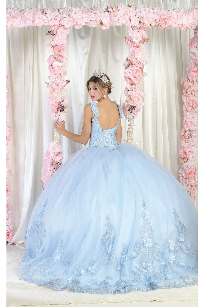 Layla K Corset Sleeveless Embroidered Quinceanera Ball Gown LK180
