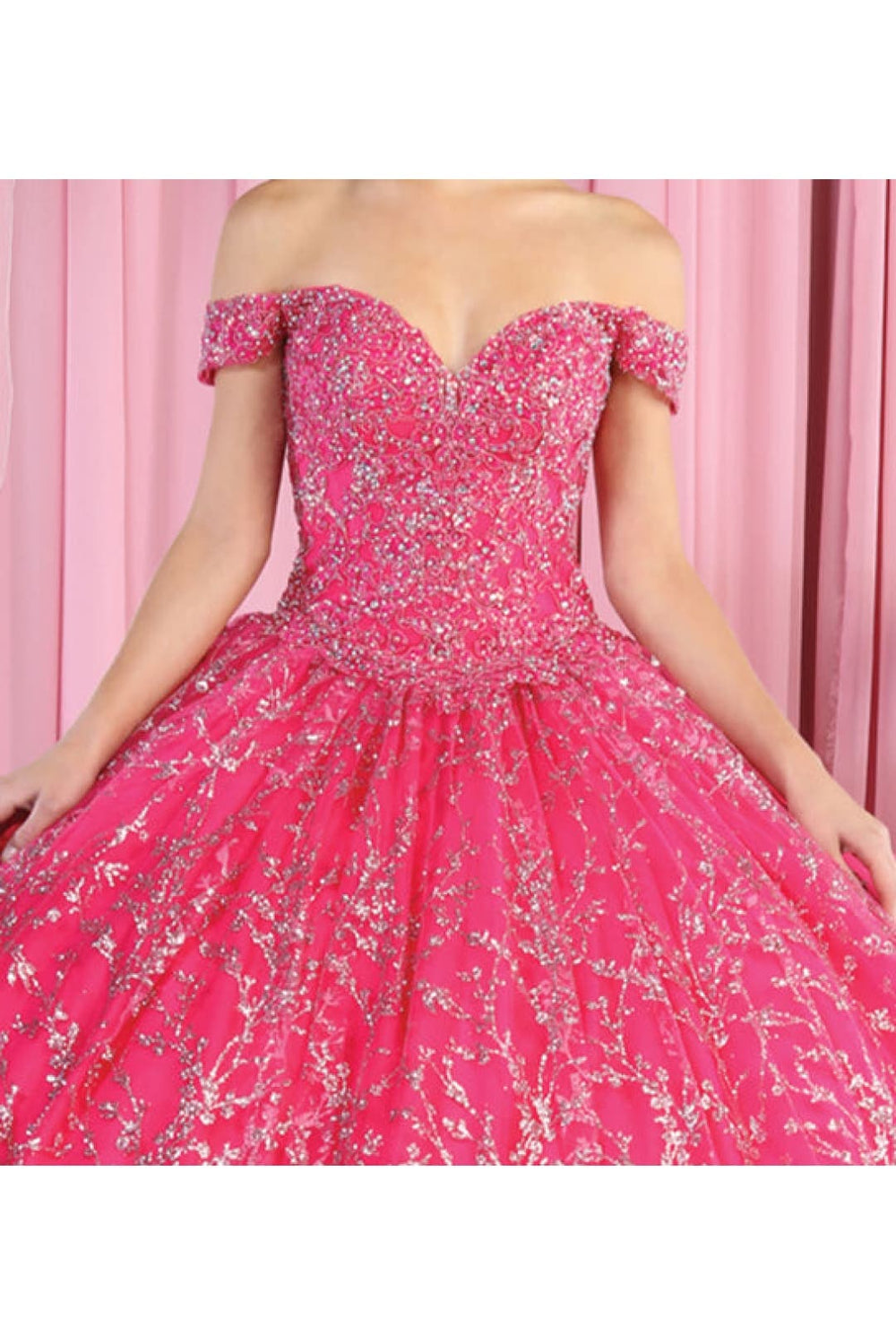Layla K Corset Quinceanera Glitter Ball Gown LK183 | FormalDress Shops