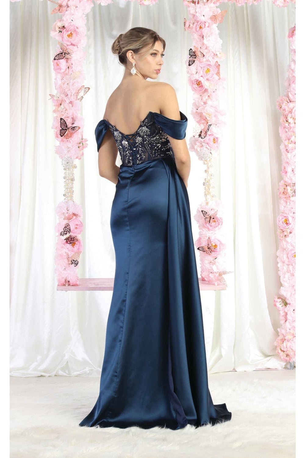 May Queen Sheer Bodice Red Carpet Gown MQ1977 | Formal Dress Shops-New Collection
