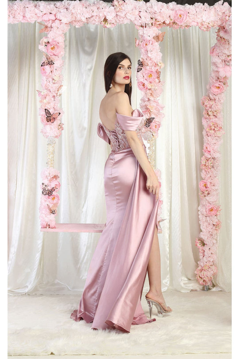 May Queen Sheer Bodice Red Carpet Gown MQ1977 | Formal Dress Shops-New ...