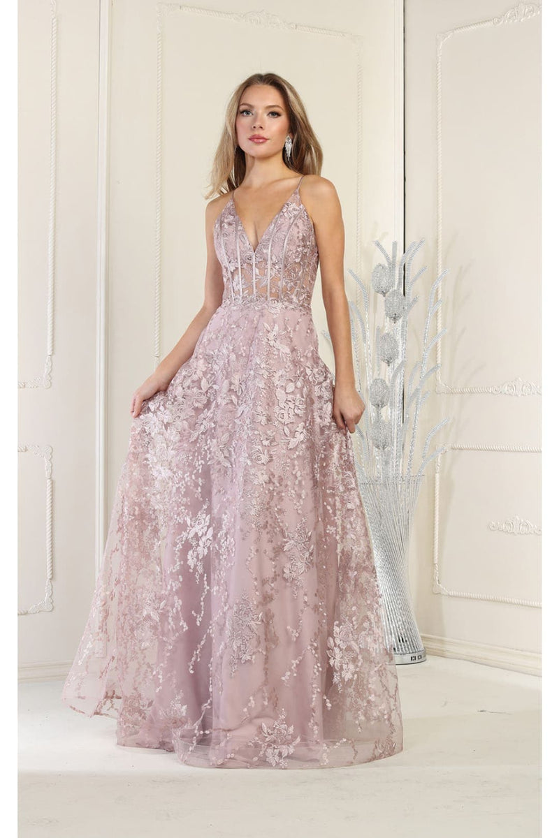 May Queen MQ1996 Prom Long Evening Gown | Formal Dress Shops