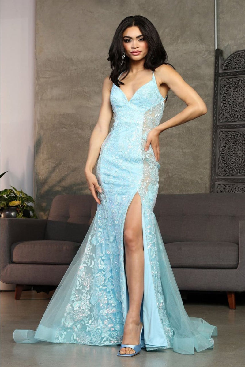 Royal Queen RQ8056 High Slit Mermaid Prom Dress | Formal Dress Shops