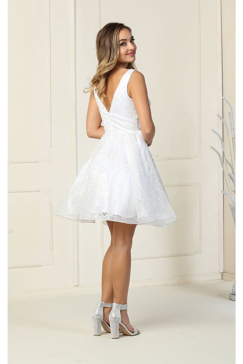 White Graduation Dress | Commencement Ceremony Party Outfit by MQ1702
